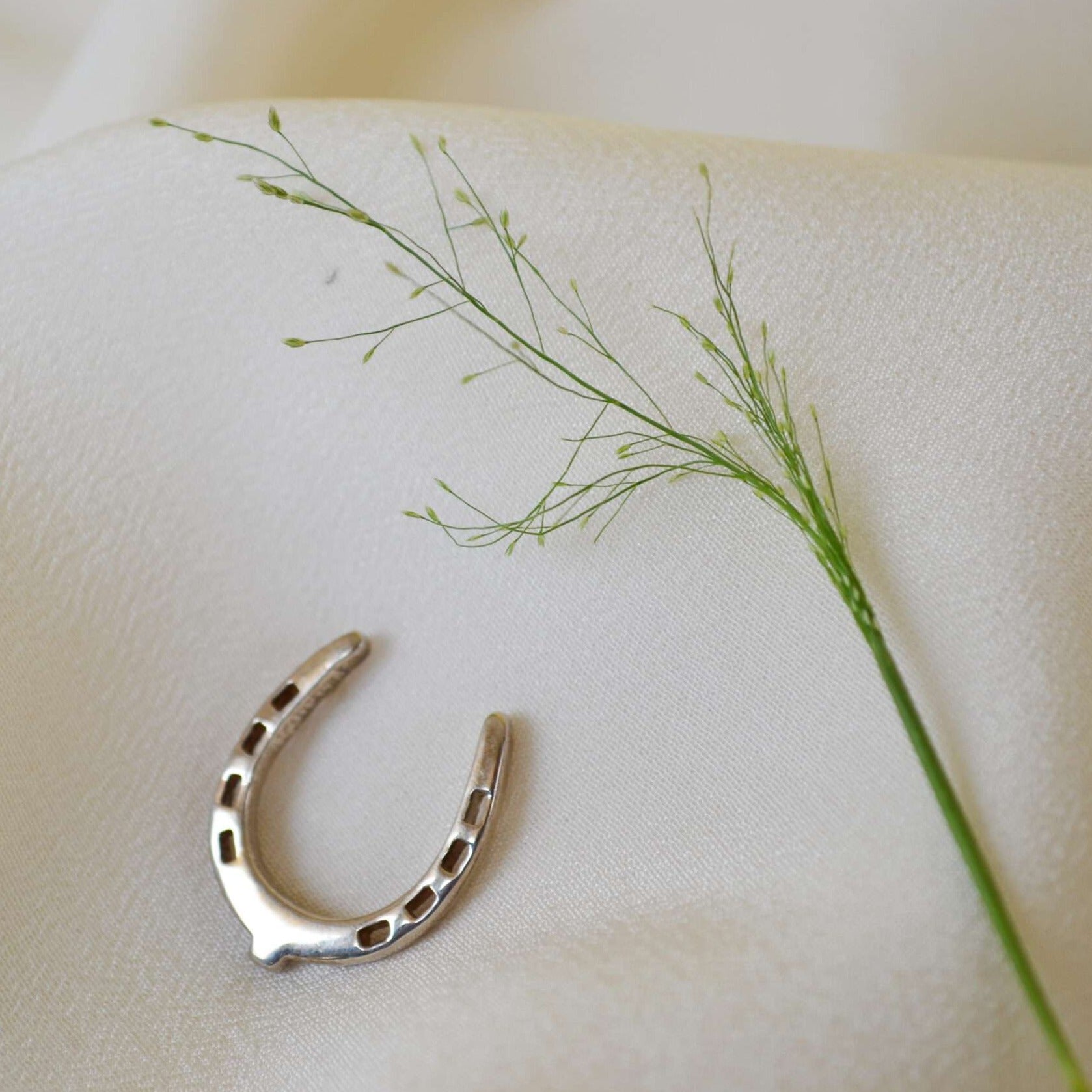 Lapel Pin: Silver Horse Shoe – Khatudesigns